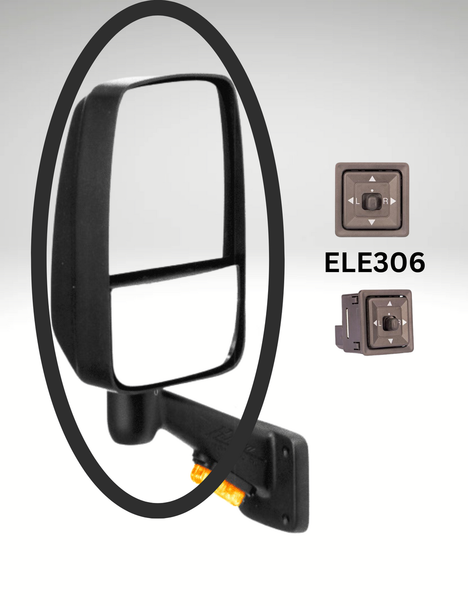 Expedited Tiffin 9000 Series Replacement Mirror Head (TIFFI3118 ...