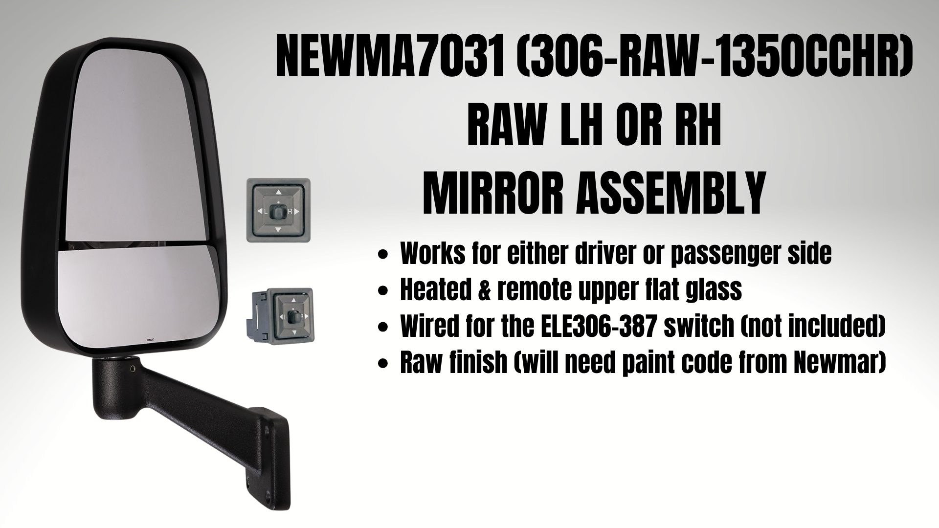Expedited Newmar Raw 1350 Series Mirror Assembly (NEWMA7031) – Ramco ...