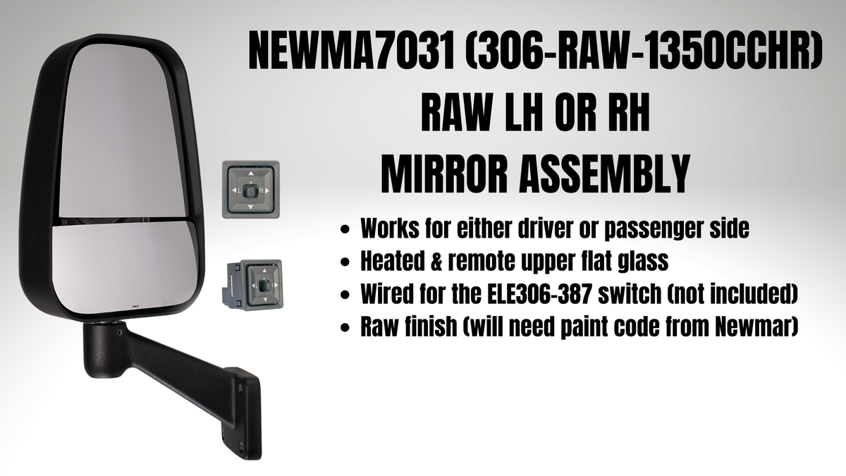 Expedited Newmar Raw 1350 Series Mirror Assembly (NEWMA7031) – Ramco ...